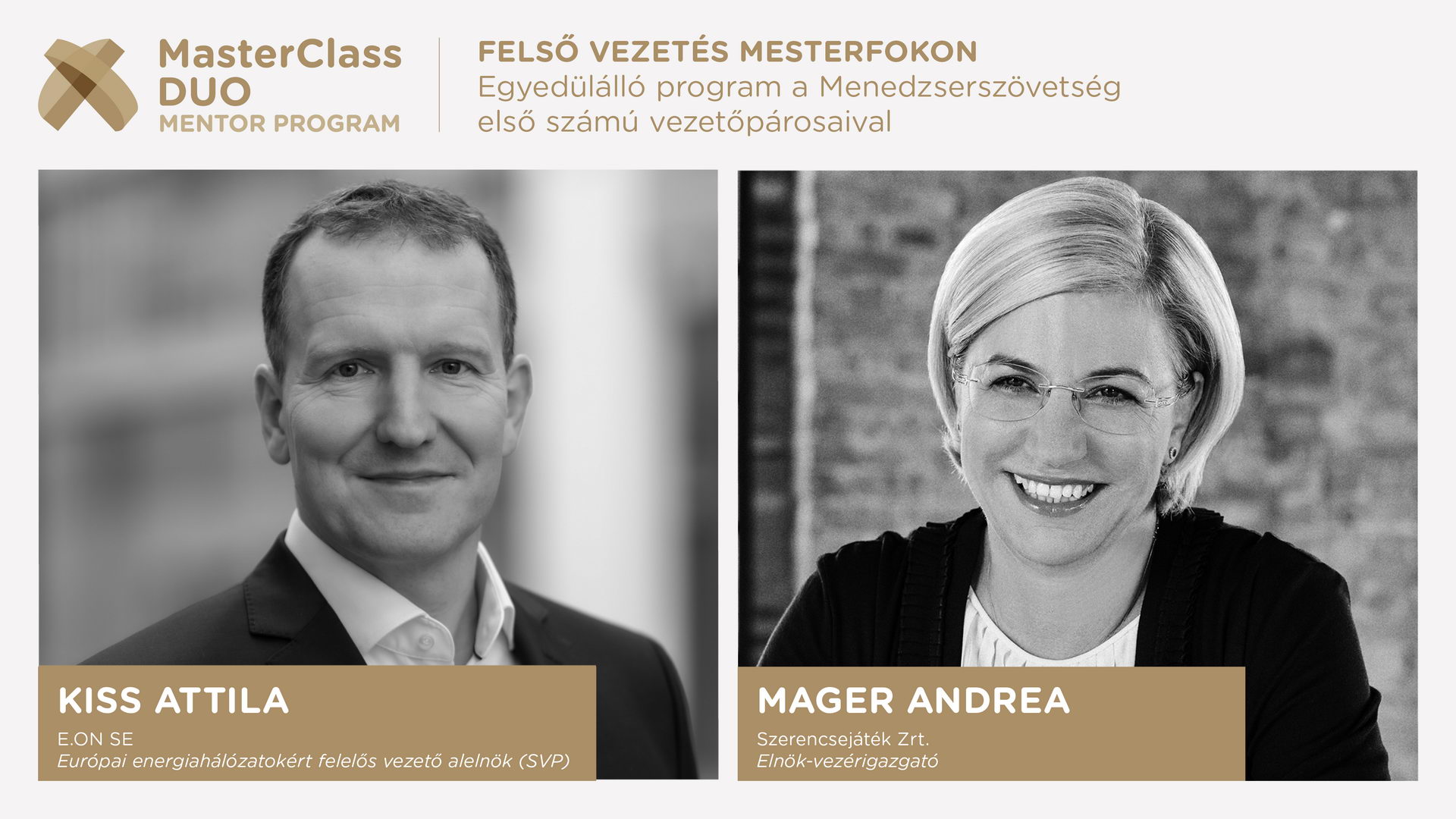 Mager Andrea és Kiss Attila - Menedzserek