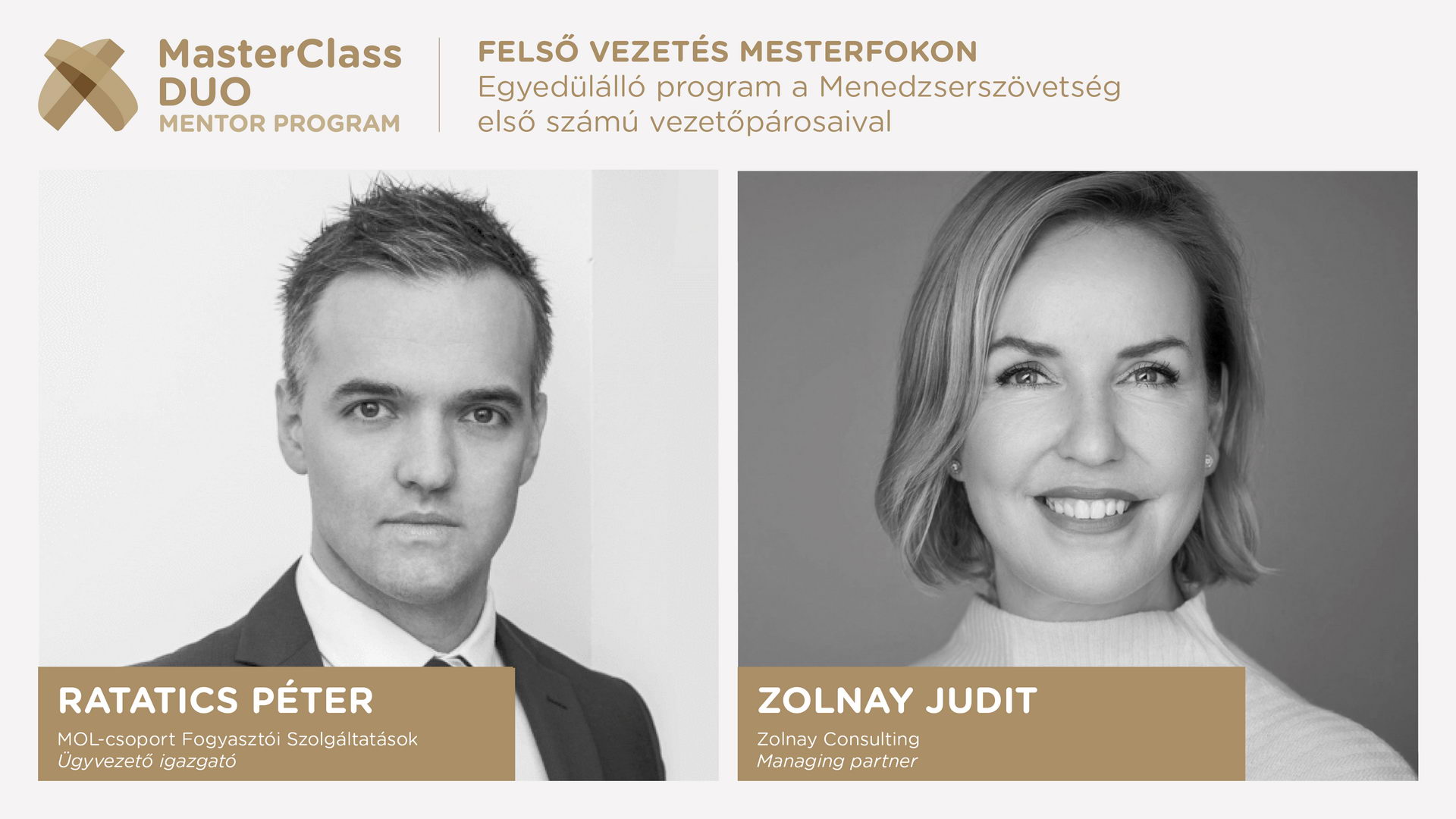 Zolnay Judit és Ratatics Péter - Menedzserek