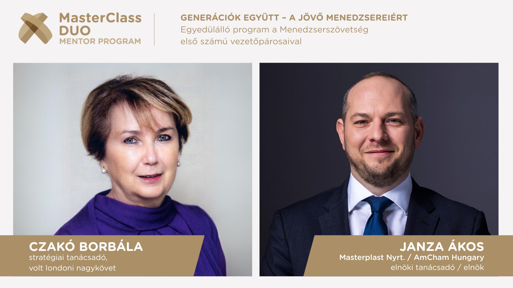 Czakó Bori és Janza Ákos - Menedzserek