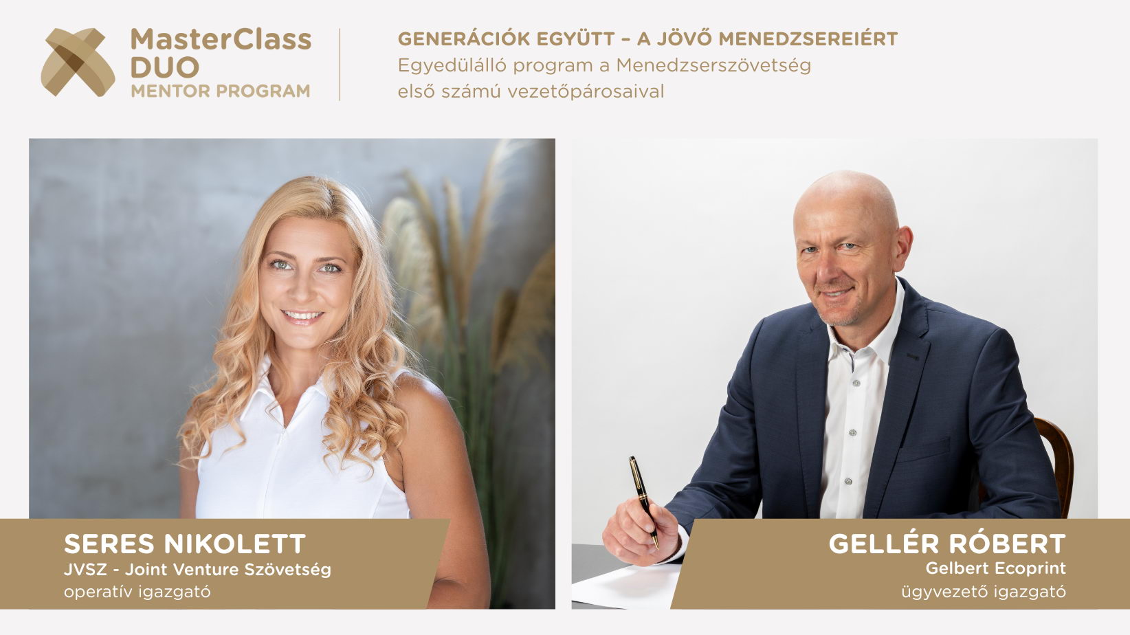 Gellér Róbert és Seres Nikolett - Menedzserek